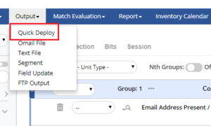 Audience Builder – Query Result Outputs