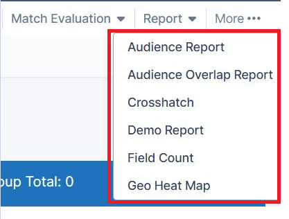 Reports – Audience Builder Reporting